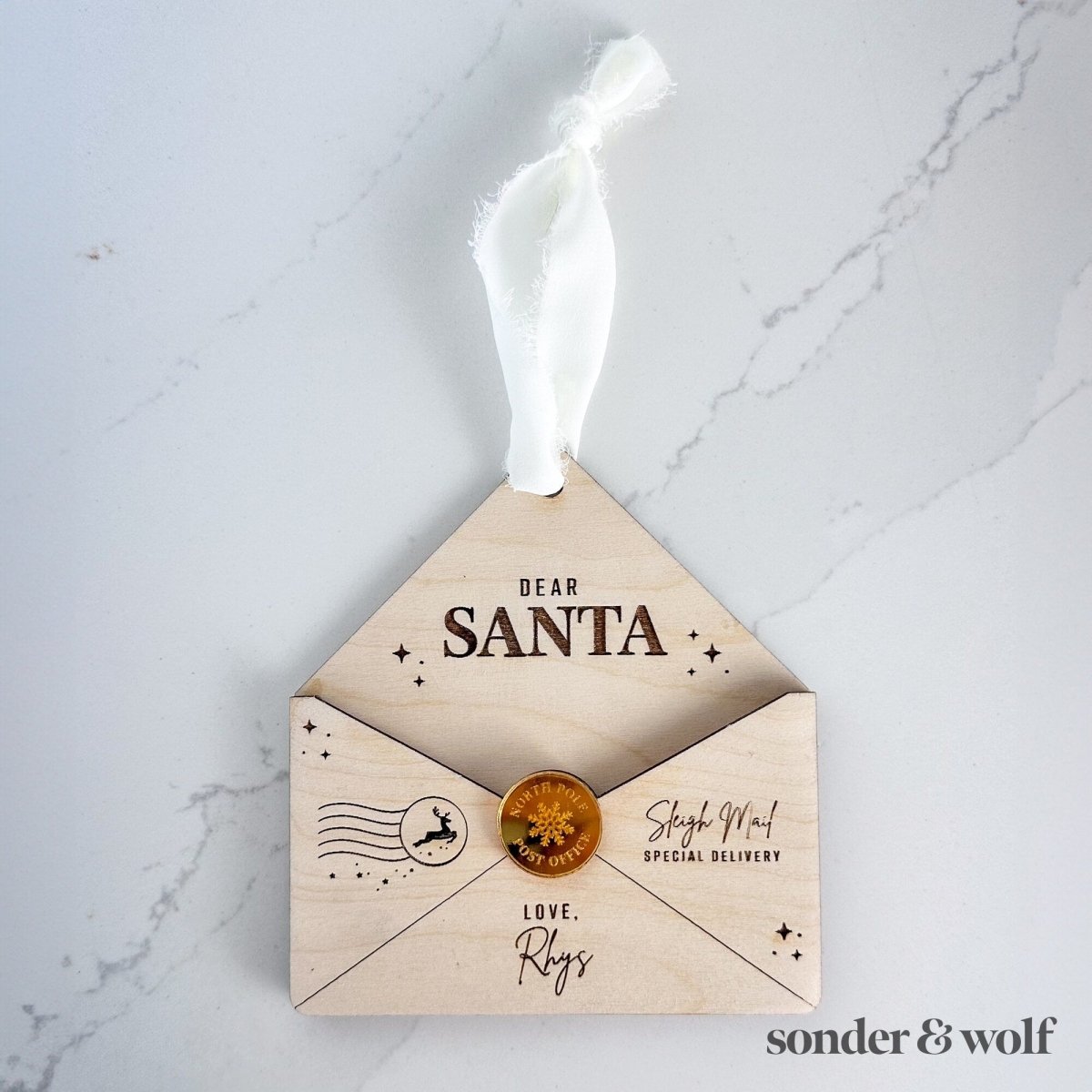 Santa Letter Wooden Envelope Custom Engraved – sonder and wolf